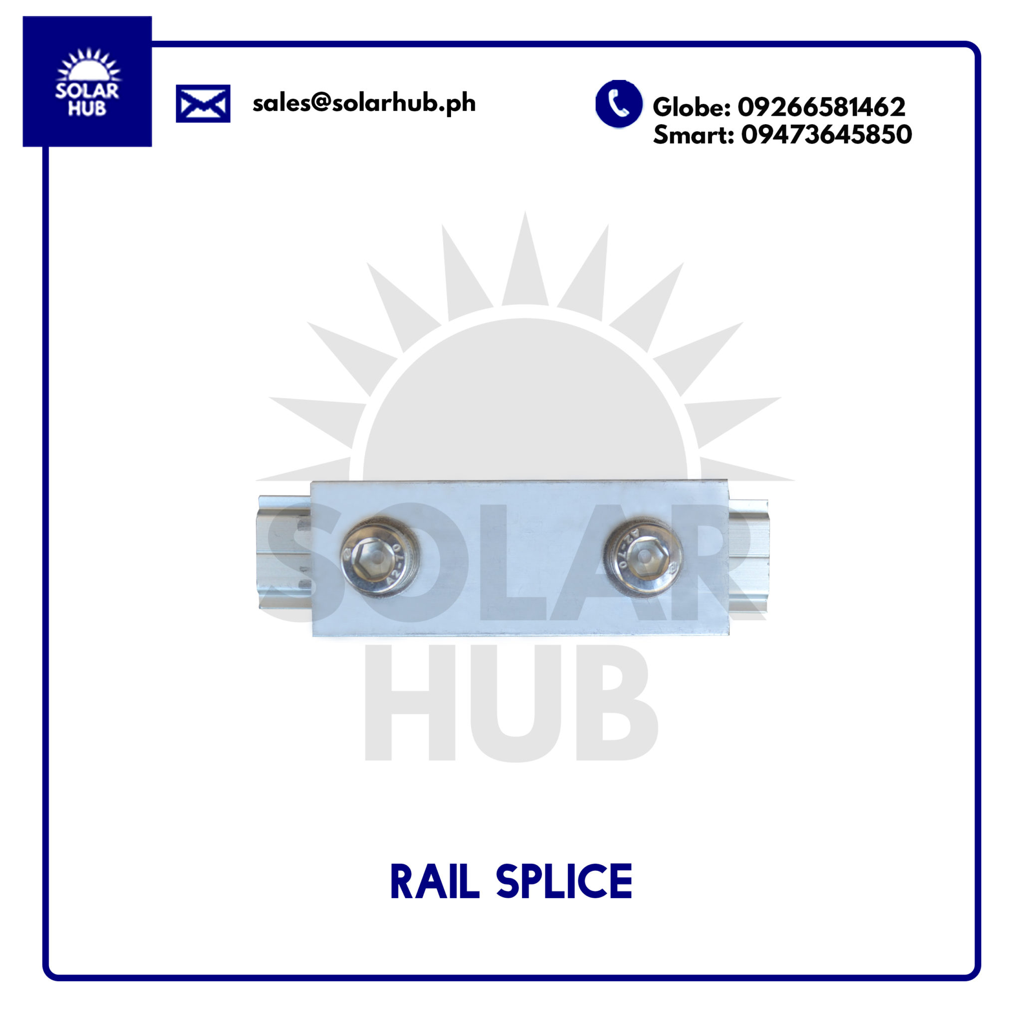 GOOMAX Rail Splice Solar Panel Frame Mounting Structure | Solar Hub PH