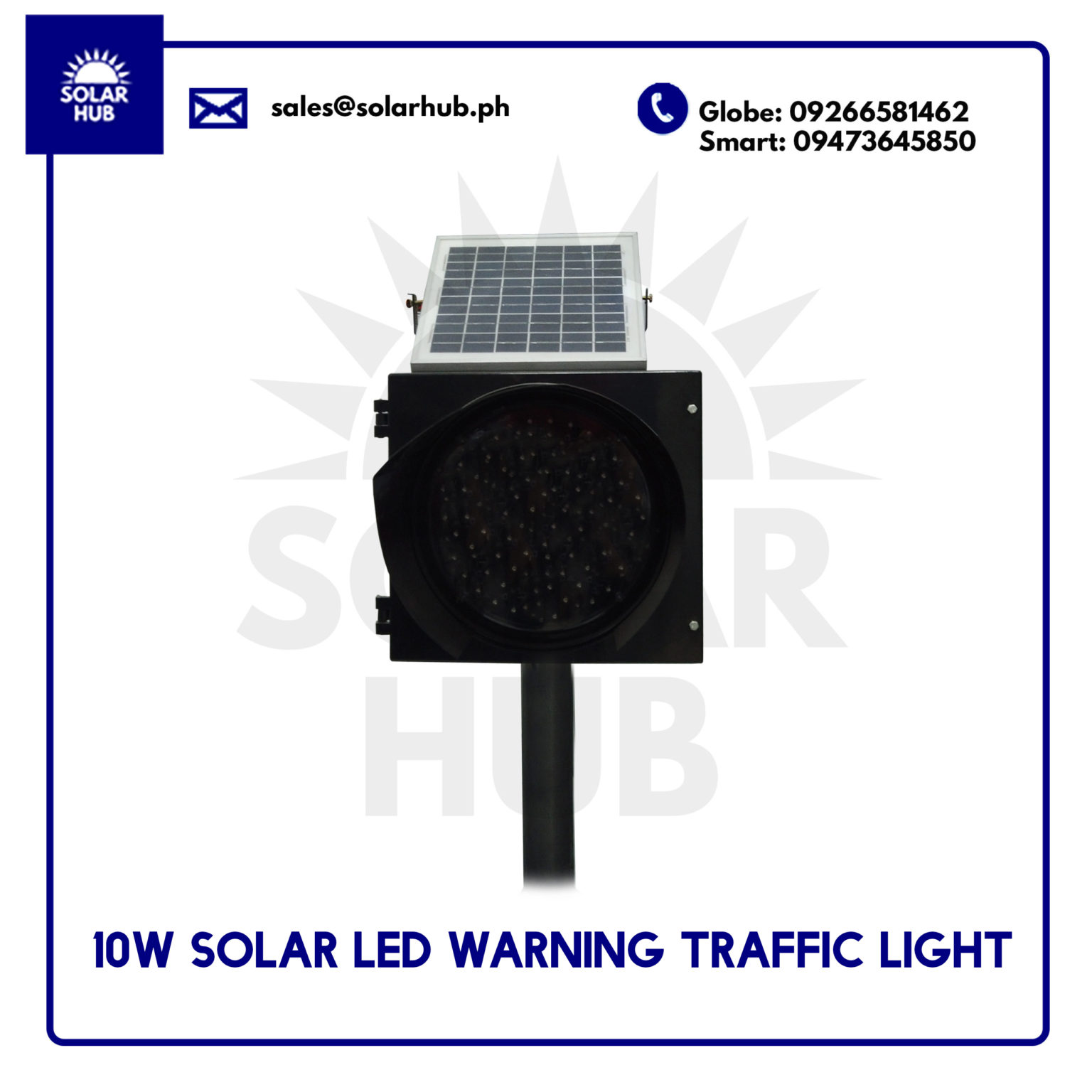 10W Solar LED Traffic Warning Light | Solar Hub PH